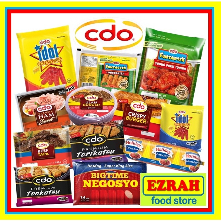 CDO Frozen Products Tocino, Hotdog, Ham and more. | Shopee Philippines