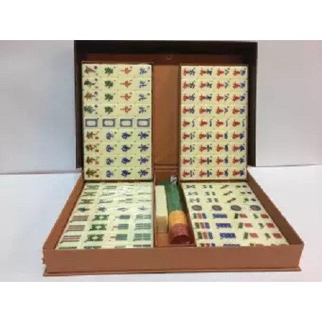 Mahjong set (3.5*2*2.7cm) ivory Have number no numble fun family ...