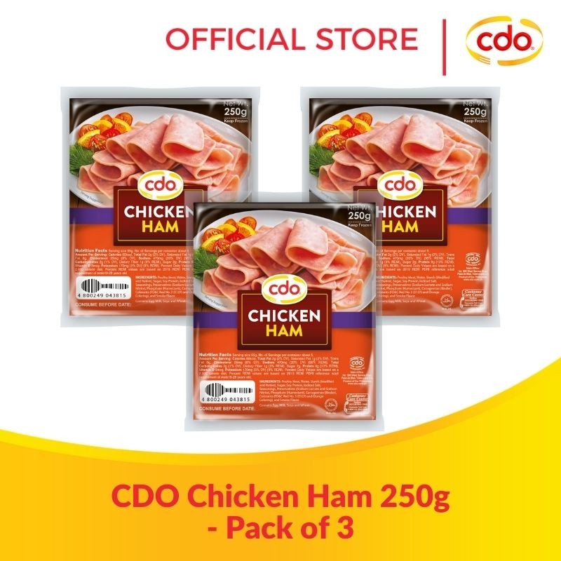 CDO Chicken Ham 250g - Pack of 3 | Shopee Philippines