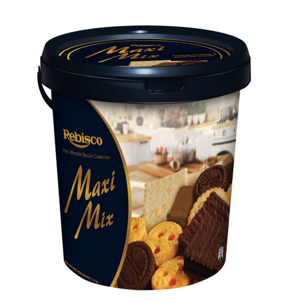 Rebisco Tins / Bucket Maxi Mix Biscuits 1.5 Kg | Shopee Philippines