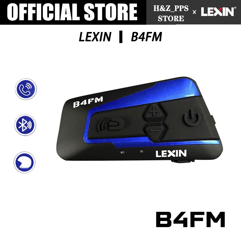 Lexin 1pc Lx-B4fm Motorcycle Intercom, Universal Helmet Communication ...