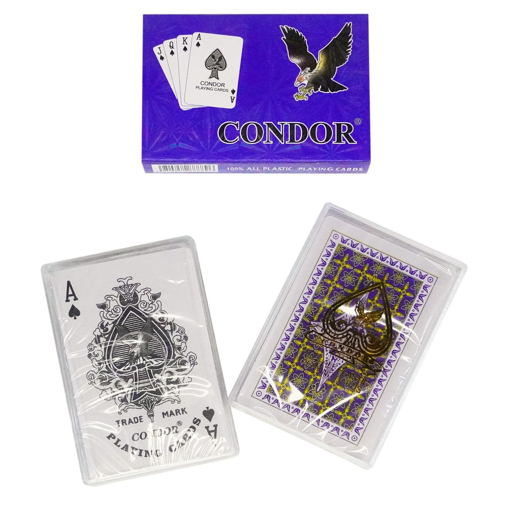 Condor Waterproof Plastic Playing Cards Poker Cards Tong-its Table Car ...