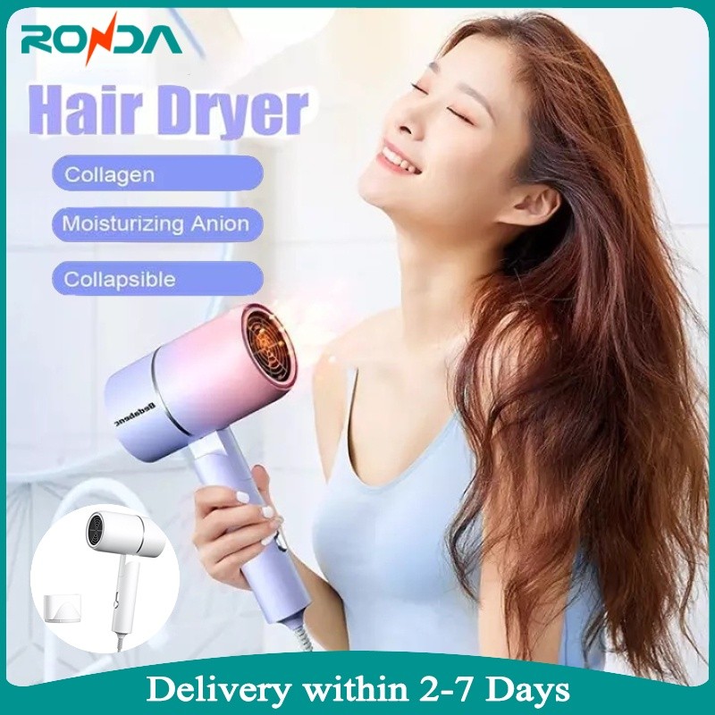 Portable Mini Hair Blower Foldable Electric Anion Blower Hair Dryer ...