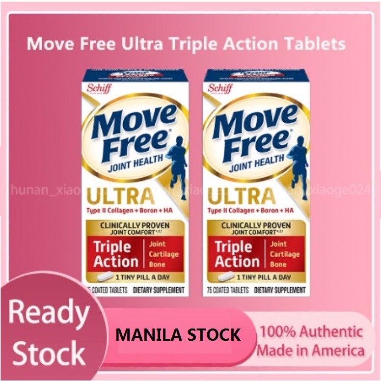Move Free Ultra Triple Action Joint Health White Bottle Chondroitin ...