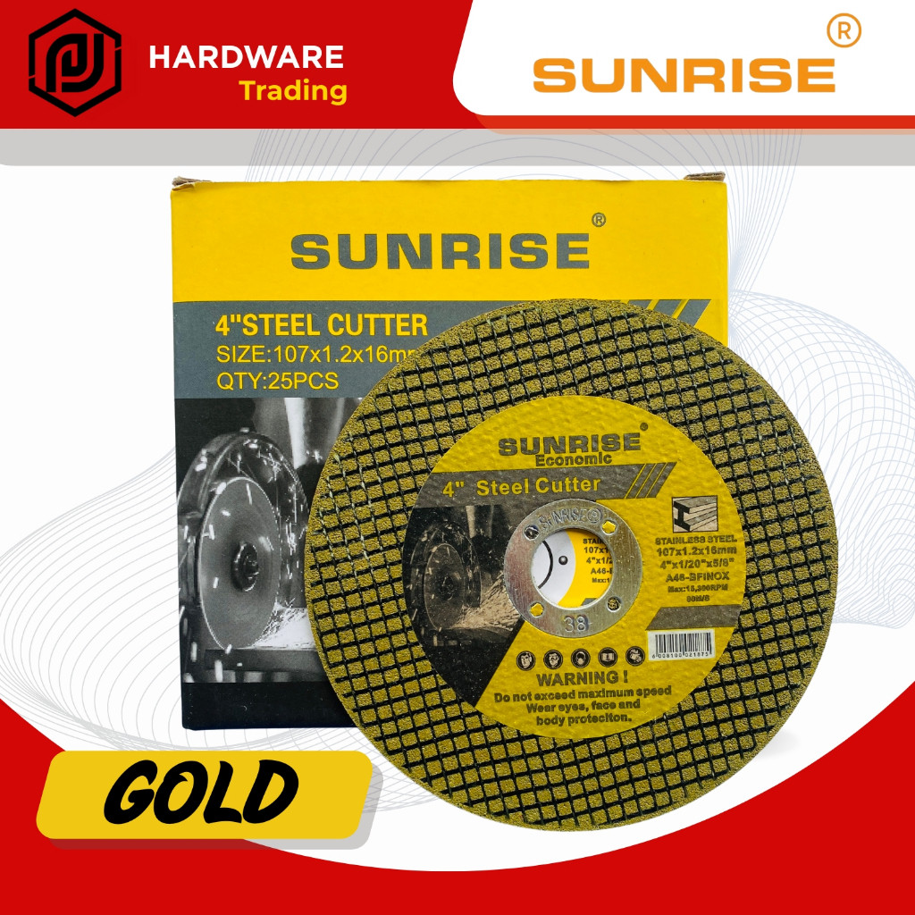 SUNRISE Economic Cutting Disc 4 ( 25pcs ) Heavy Duty for Cutting metal ...