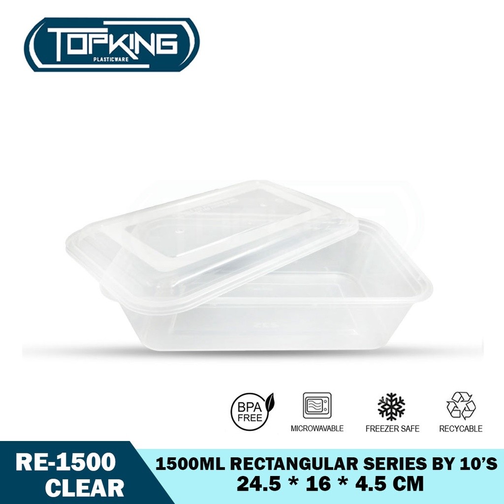 Re-1500ml Microwavable Clear And Black | Shopee Philippines