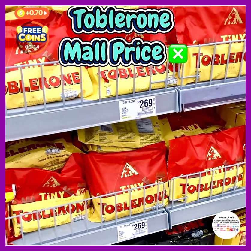 TOBLERONE>i}TINY[fR#NEW}t>PACKAGING)q>200)Y>GRAMS)d>25)f>PCS)B>MINIS ...