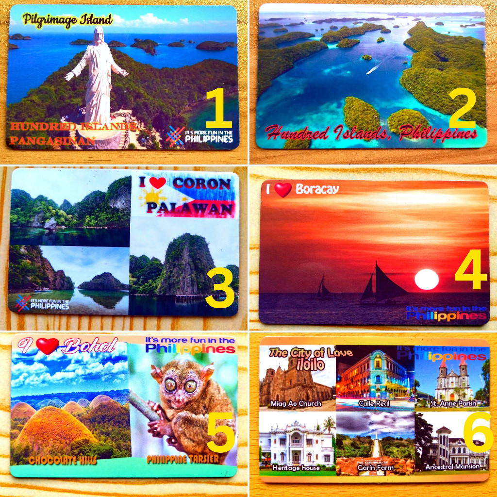 Philippines Tourist Spot Design Rubber Ref Magnet (Hundred Island ...