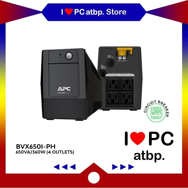 APC UPS 650VA/360W (BVX650I-PH) | Shopee Philippines