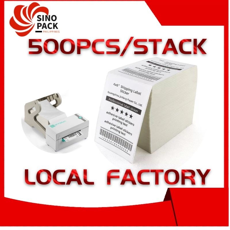 shopee WAYBILL STICKER Fold 500 PCS/STACK 100mmx150mm A6 SIZE FOR ...