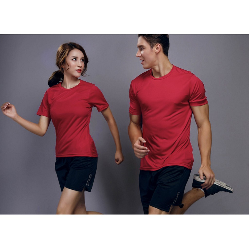 Simple Men’s Dri-fit T shirt Basic round neck plain | Shopee Philippines