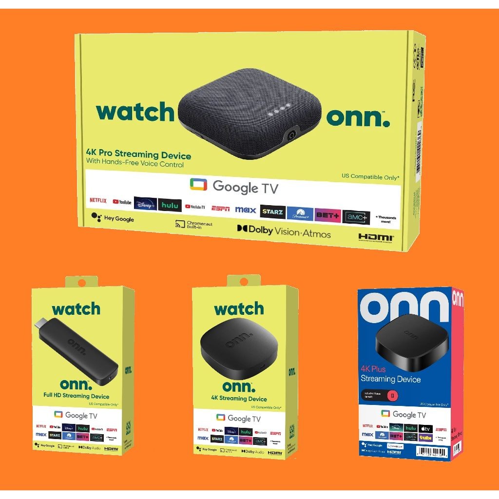 ONN 4K PLUS 2025 / 4K PRO 2024 / 4K 2023 - Google TV Android ...