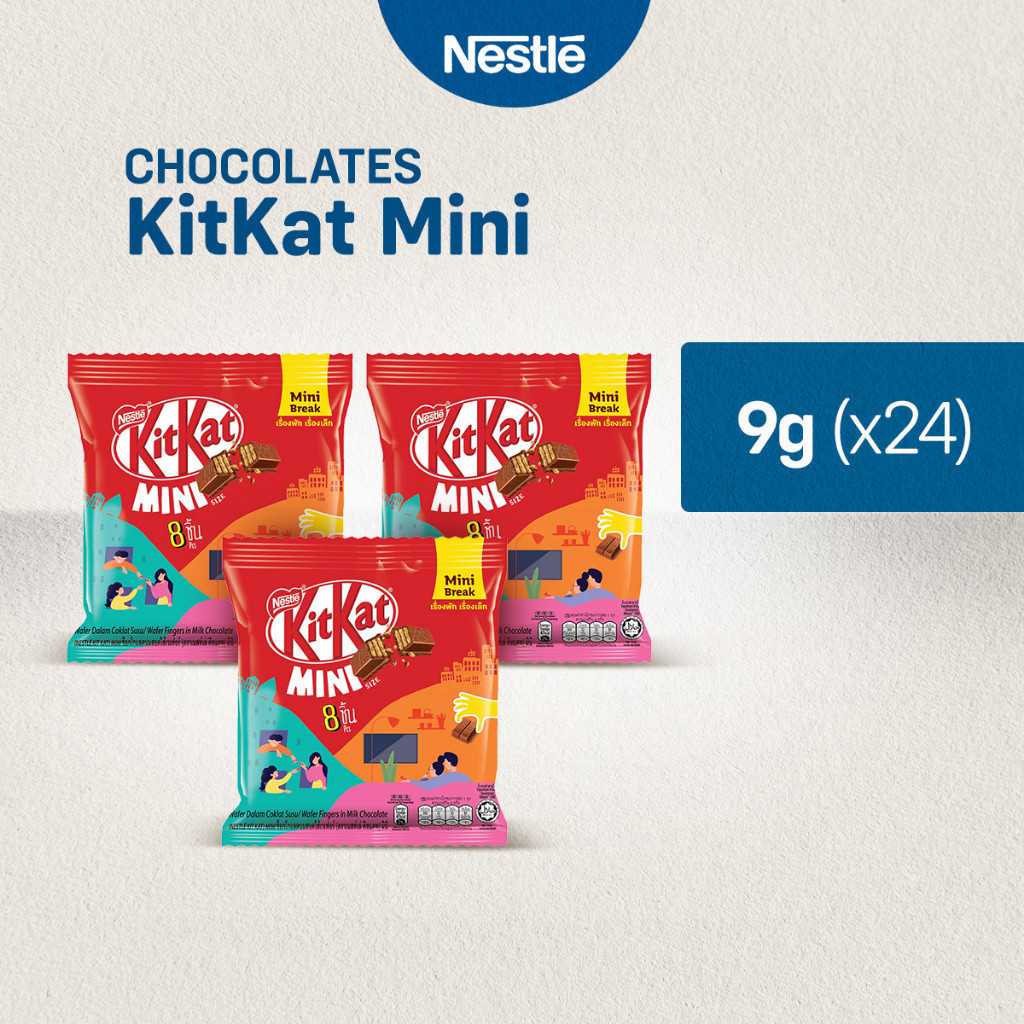 KitKat Milk Chocolate Mini 9g - Pack of 24 | Shopee Philippines