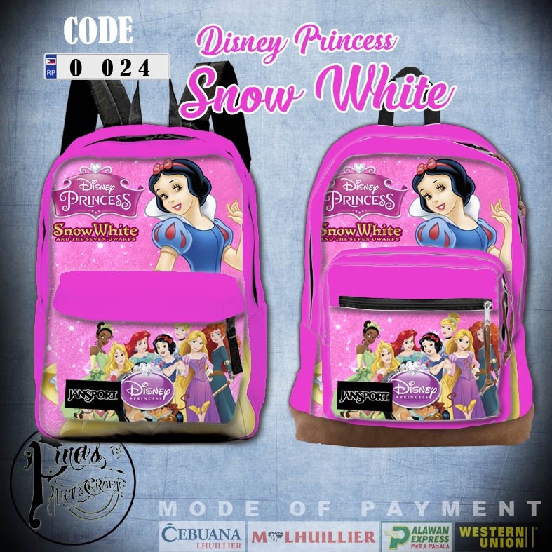 Gawang Bataan Backpack Disney Princess Batch 1 | Shopee Philippines