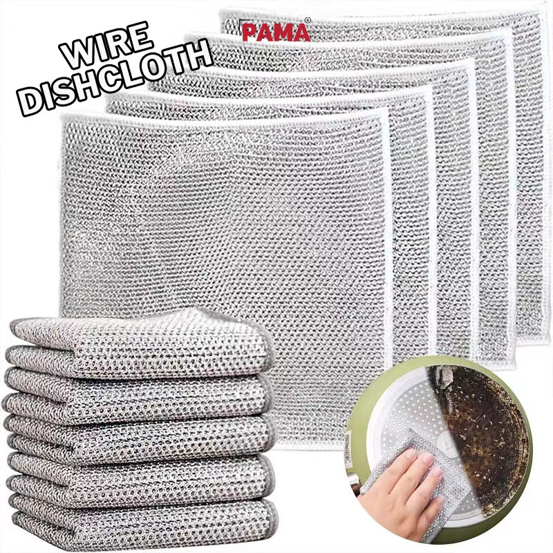 AZ NEW Steel Cloth Steel rag Washing Dish Wirel Clean cloth Hand Towel ...