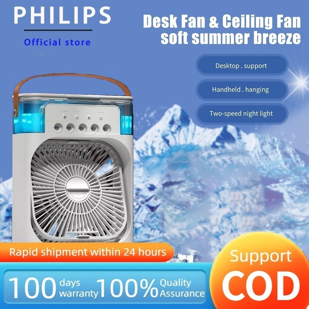 PHILIPS electric fan Air Conditioner Small fan mini 4 in 1 USB Mini ...