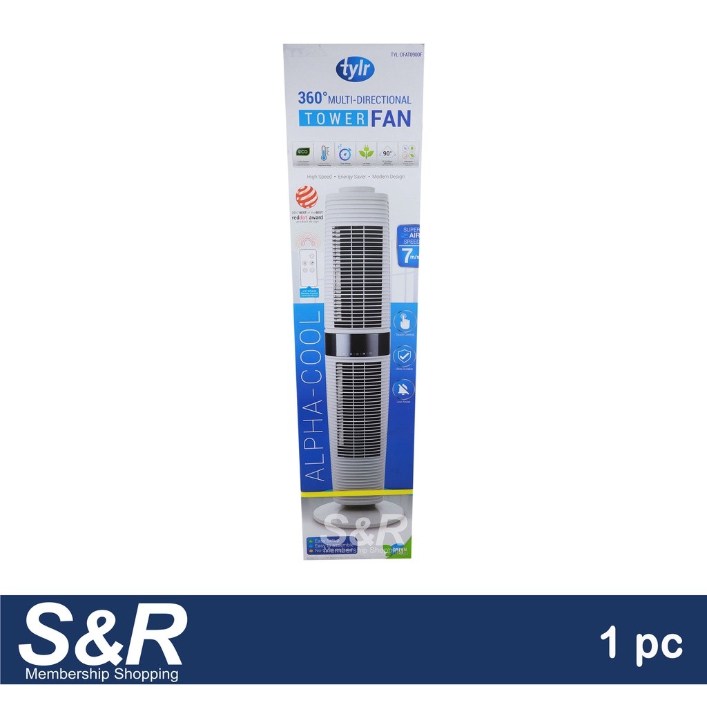 Tylr 360 Multi-Directional Tower Fan 1pc | Shopee Philippines