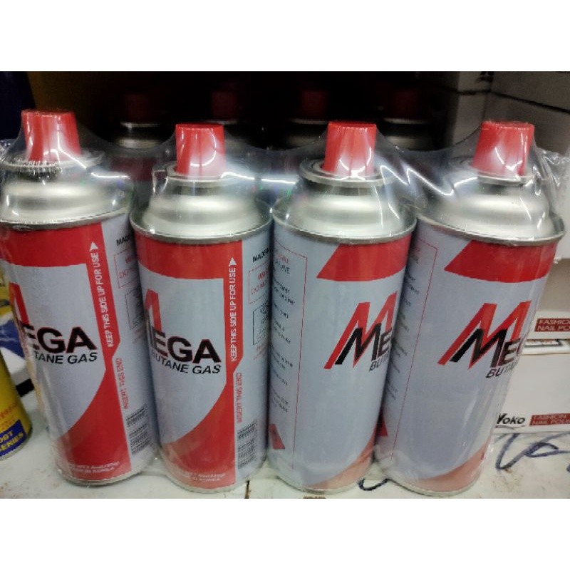 MEGA BUTANE GAS 8OZ 220GRMS 4PCS PER Pack | Shopee Philippines