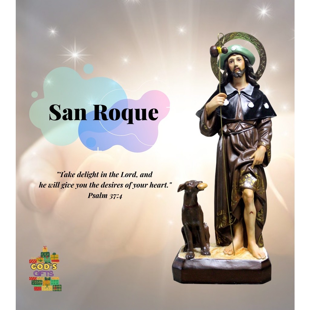 St.Rock or Roch [San Roque] (22in.) - God's Gifts Shop | Shopee Philippines