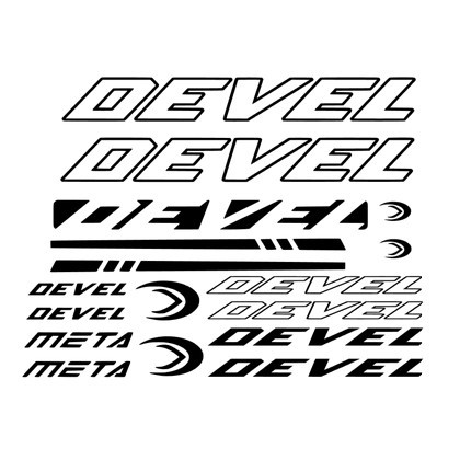 devel mountainbike frame design set vinyl cutout stickers | Shopee ...