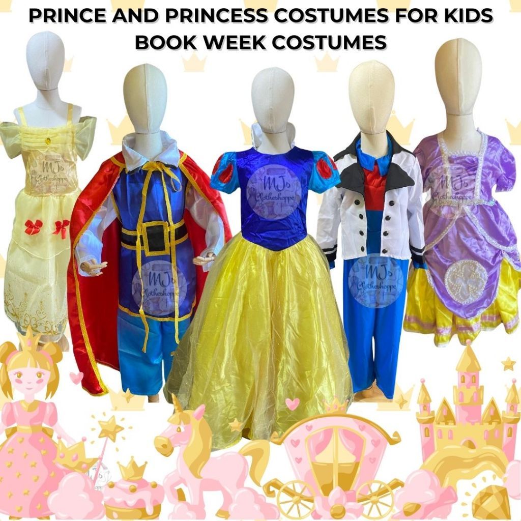 PRINCE AND PRINCESS COSTUMES FOR KIDS / BOOK WEEK COSTUMES | Shopee ...