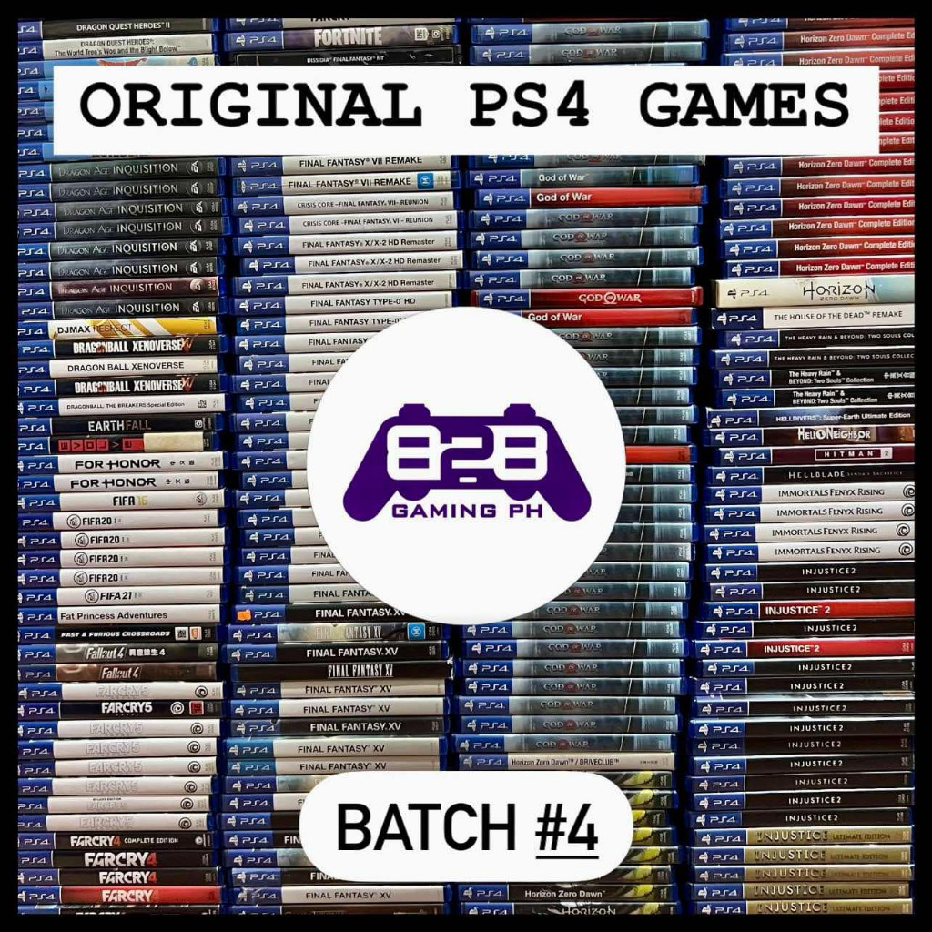 ORIGINAL PS4 GAMES BATCH #4 (500+ choices) | Shopee Philippines