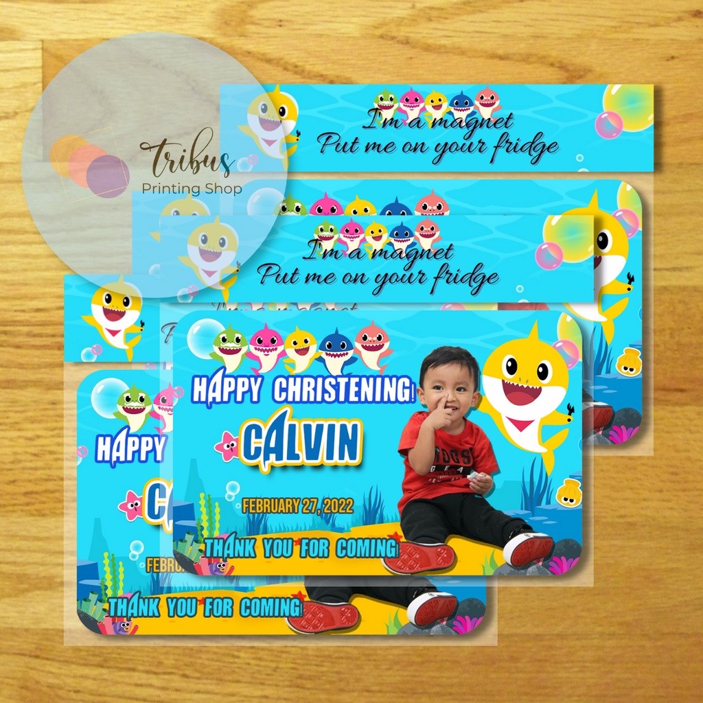 Baby Shark Theme Ref Magnet Souvenir (Glittery) | Shopee Philippines