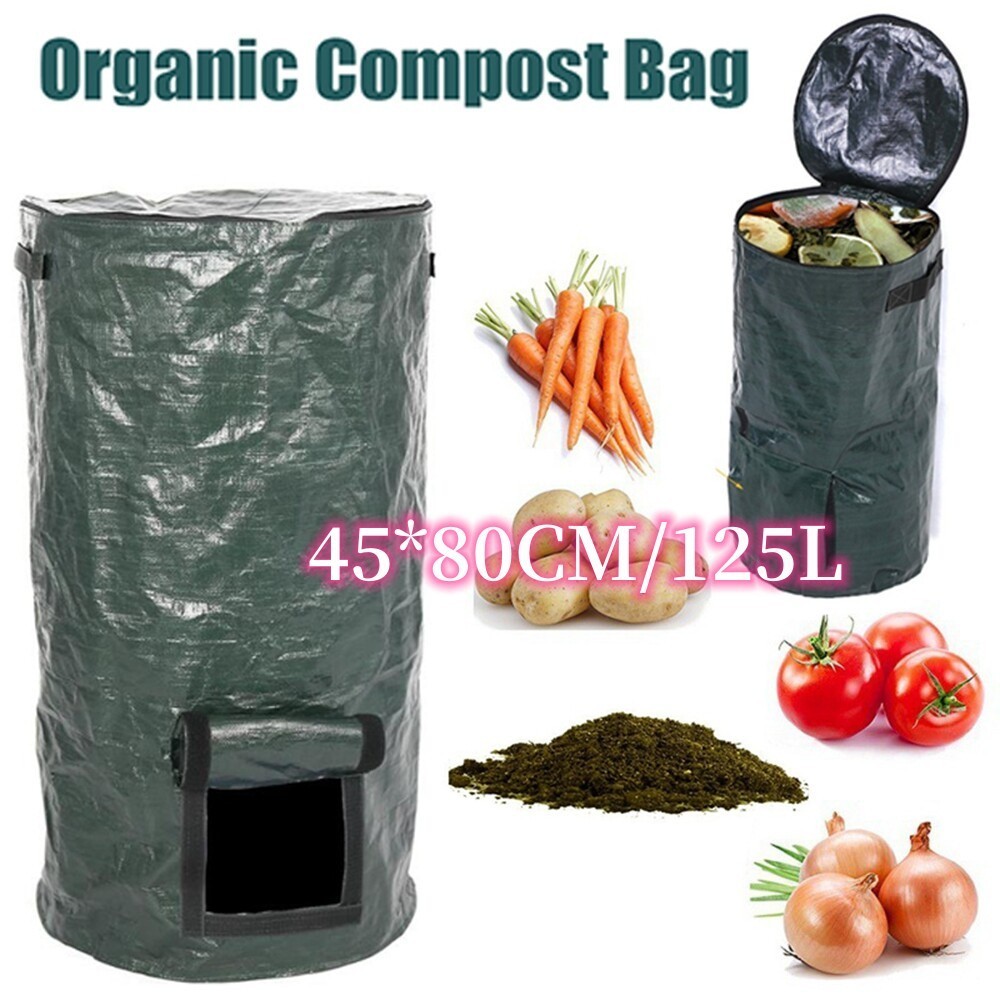 45*80CM Environmental Compost Bag 128L Garden Planting Potato Grow Bag ...