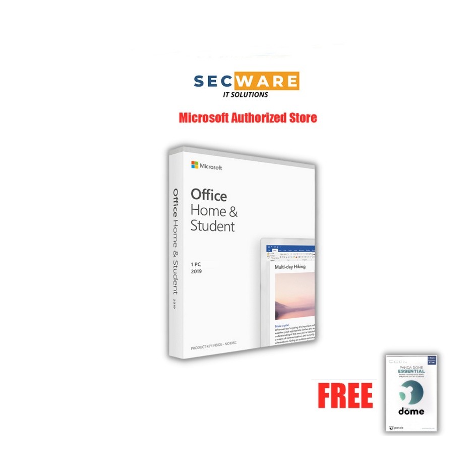 Microsoft Office 2019 Home and Student with Antivirus for Windows PC ...