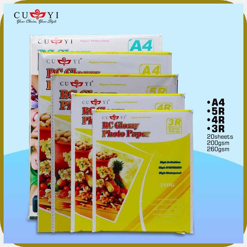 CUYI`h>bR`RC+nu@gU@ii@wc[Pg!Glossy[h!Photo Paper 260gsm 3R 4R 5R A4 Size | Shopee Philippines