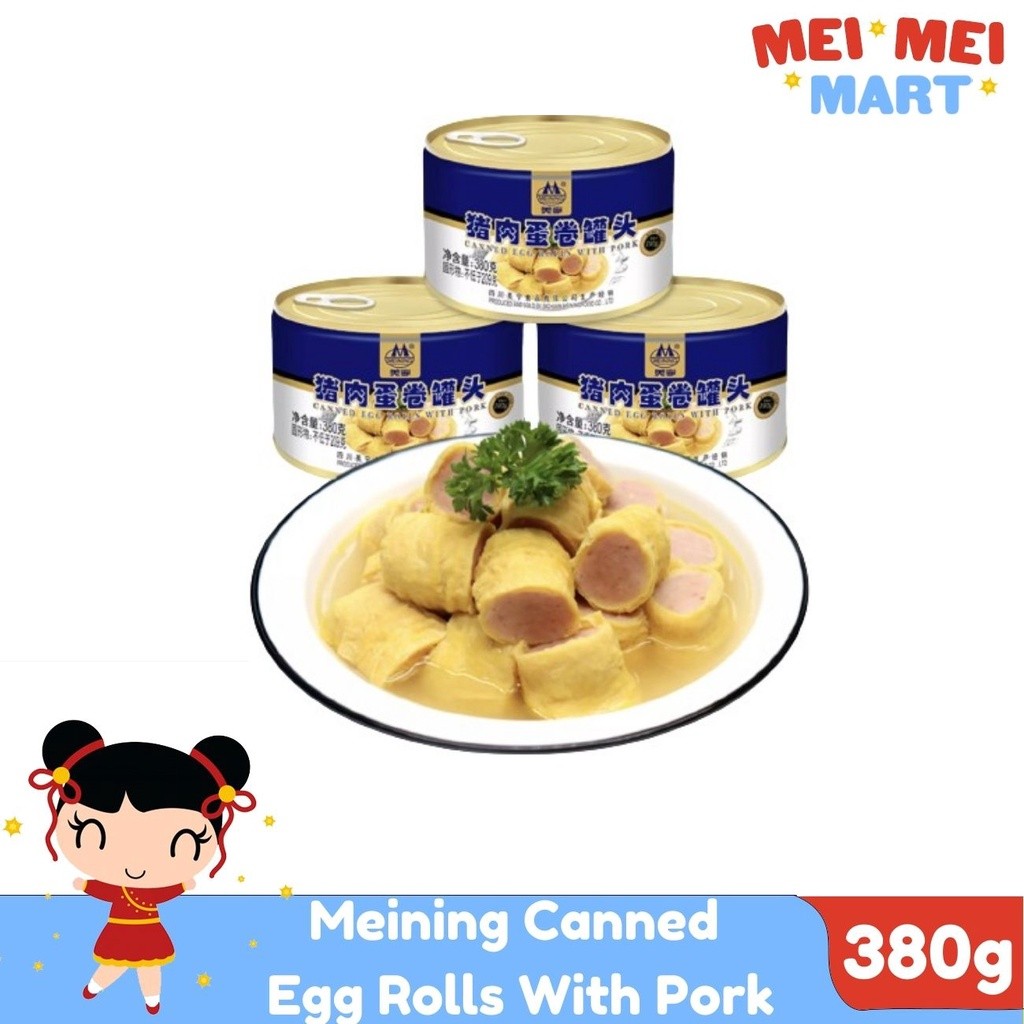 Meining Canned Egg Rolls With Pork 380g | Shopee Philippines