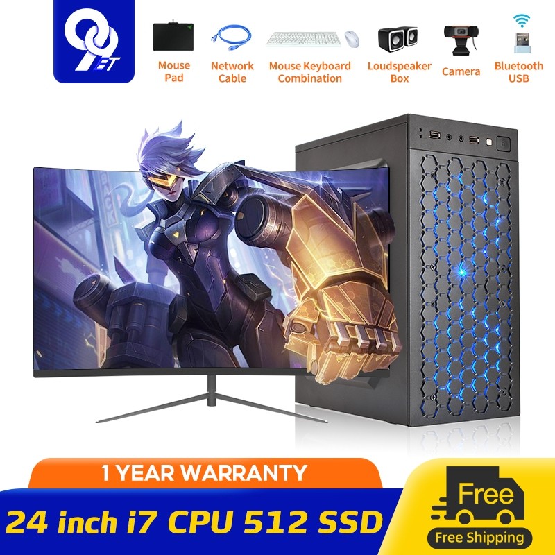 Desktop Computer set I7Cpu 22 Monitor Pc Office Gaming Computers Beyond ...