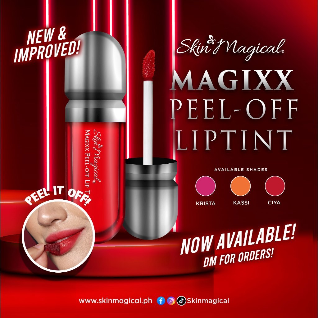 Magixx Peel Off Lip Tint by Skin Magical (New Packaging) | Shopee ...