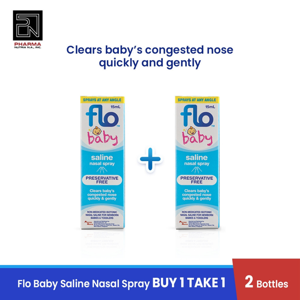 FLO Baby Saline Nasal Spray BUY 1 TAKE 1 (Expiry Date: February 2026 ...
