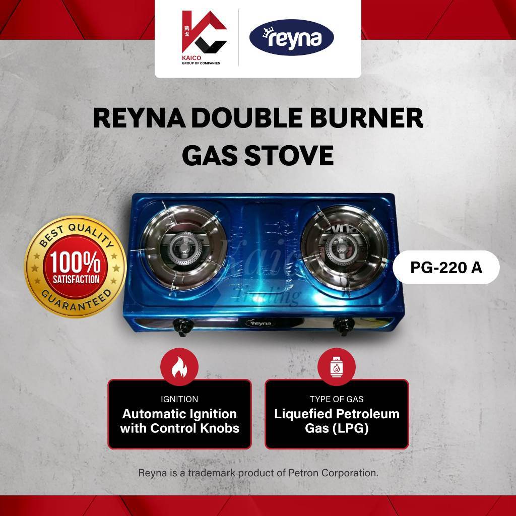 Double Burner Gas Stove - Reyna Gas Stove | Shopee Philippines