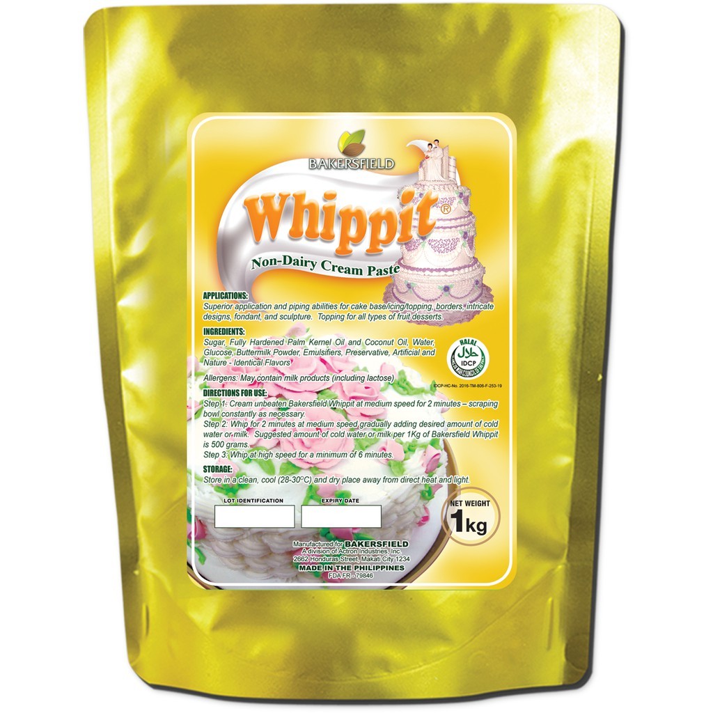 Whippit Non-dairy Cream Paste Regular and Butter Variant | Shopee ...