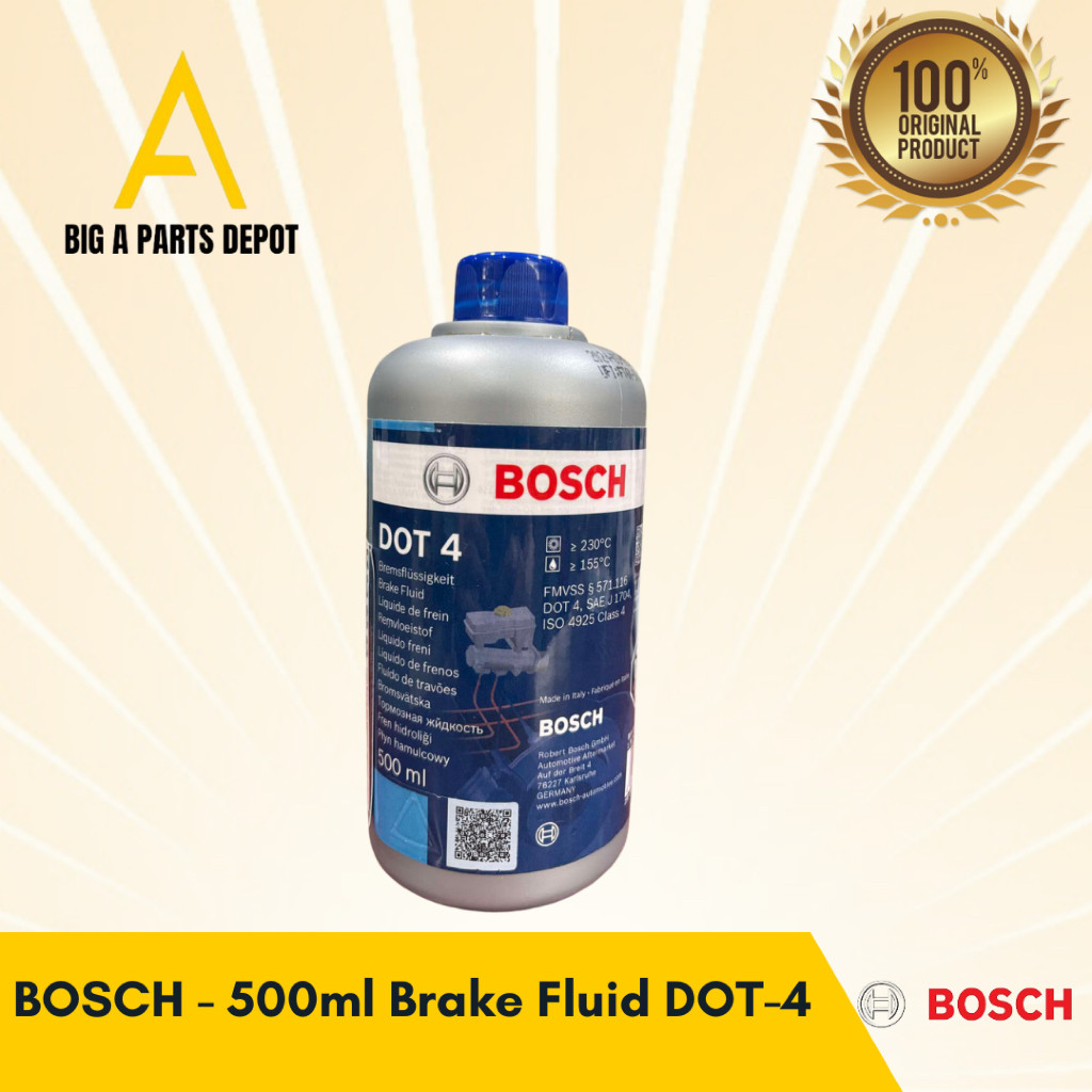BOSCH - 500ml & 1000ml DOT-4 Brake Fluid with ICC Sticker Certified ...