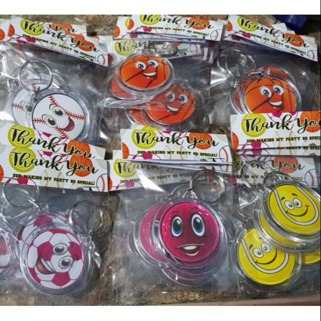 SPORTS THEMED / BASKETBALL ACRYLIC KEYCHAINS (6pcs) | Shopee Philippines