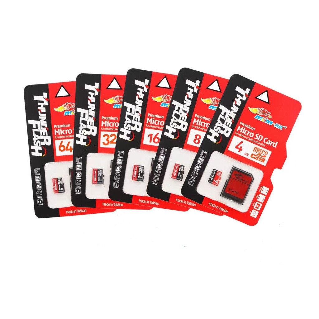 (COD)HK Premium Micro SD Memory Card Capacity 4GB 8GB 16GB 32GB 64GB ...