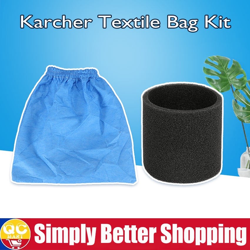 Textile Filter Bags Wet and Dry Foam Filter for Karcher MV1 WD1 WD2 WD3 ...