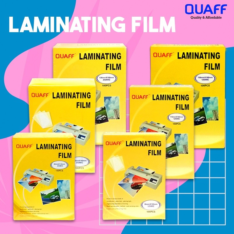 QUAFF Laminating Film 3R || 4R || 5R Size 125micron & 250micron ...