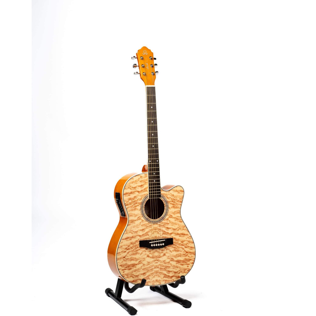 SLICK 39F 39’ Inches Acoustic - Electric Guitar with Builtin Equalizer ...