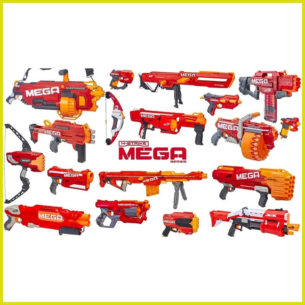 NERF MEGA DARTS 6pcs refill Mastodon Megalodon Magnus CycloneShock ...
