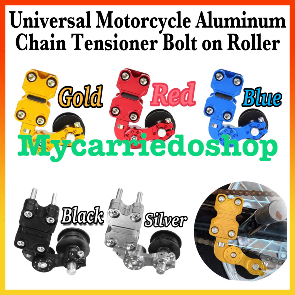 Universal Motorcycle Aluminum Chains Tensioner Bolt on Roller | Shopee ...
