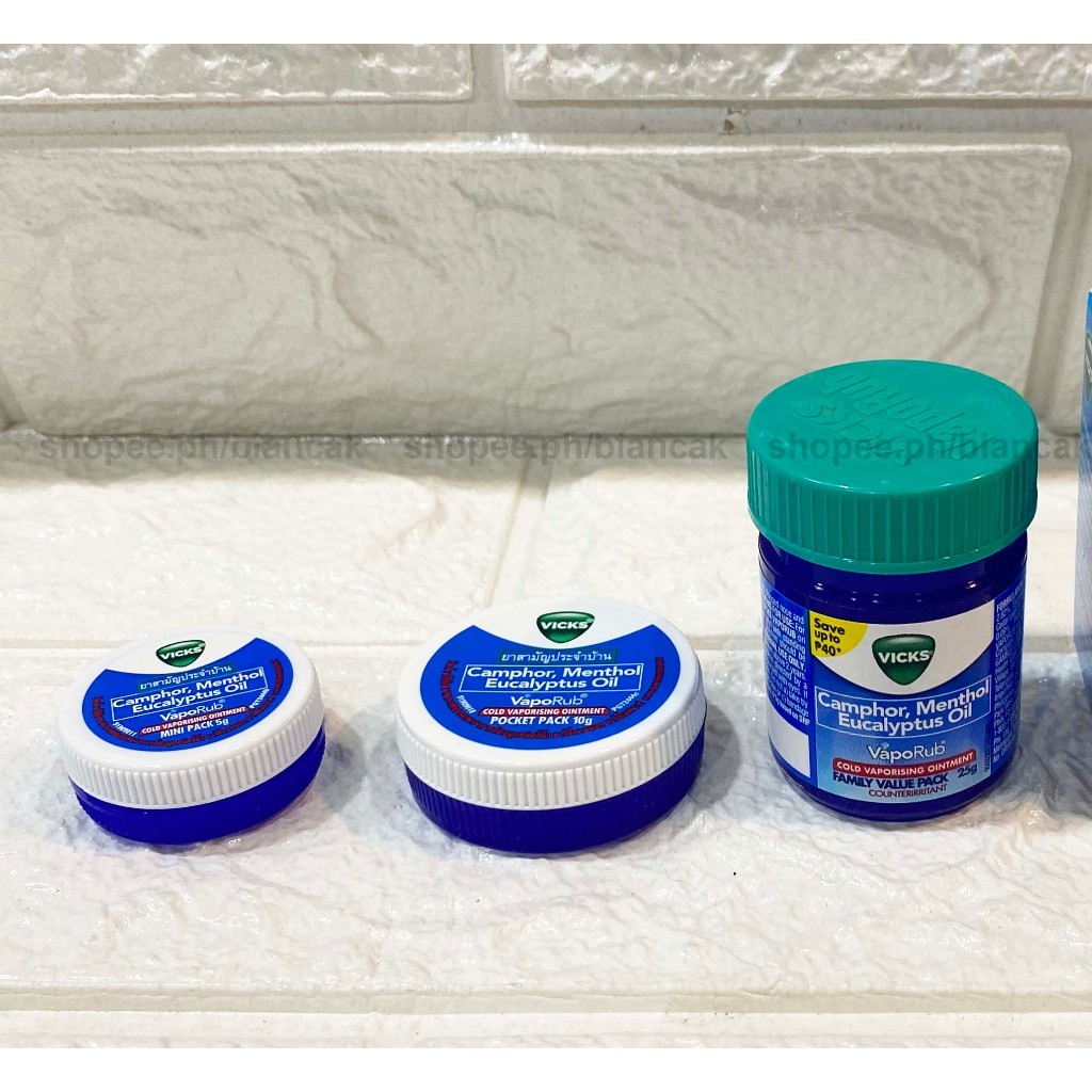 VICKS VAPORUB 5G 10G 25G (BEAUTY SECTION) | Shopee Philippines
