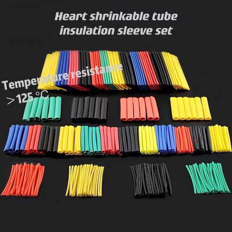 328pcs Polyolefin Heat Shrink Tube Wrap Wire Cable Insulated Sleeving ...