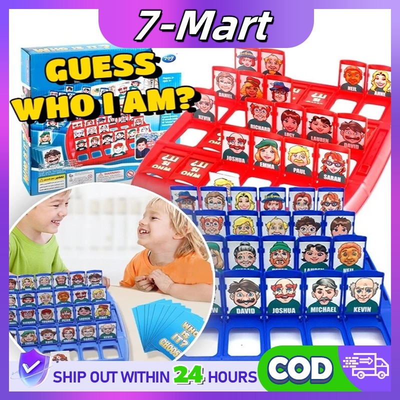 Family Guessing Game Who is it Classic Board Game Children's Tabletop ...
