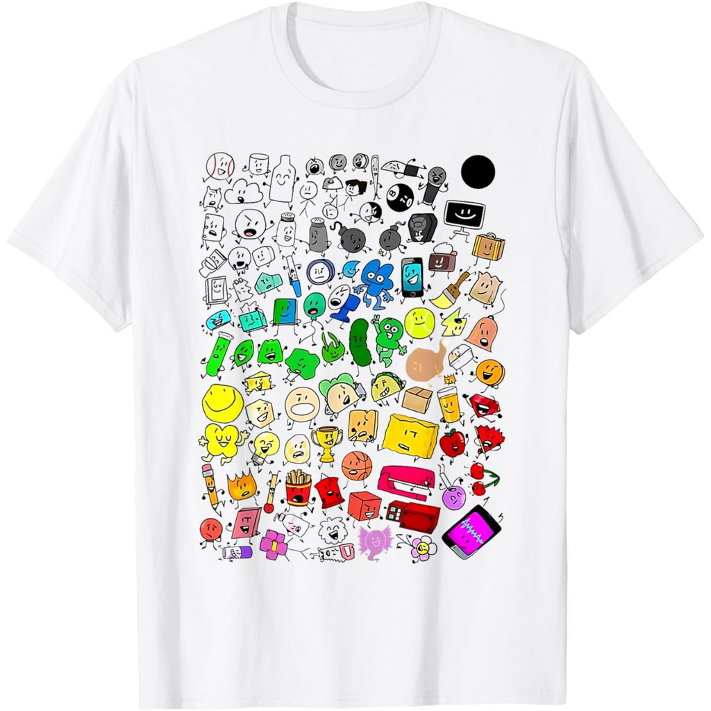 Bfdi Inanimate Insanity All Characters T-Shirt | Shopee Philippines