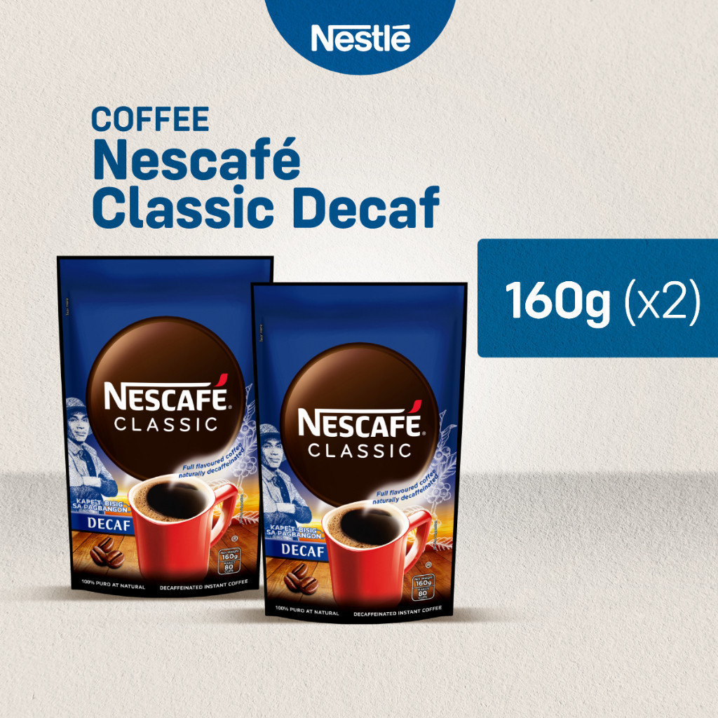 Nescafe Classic Decaf Instant Coffee 160g - Pack of 2 | Shopee Philippines