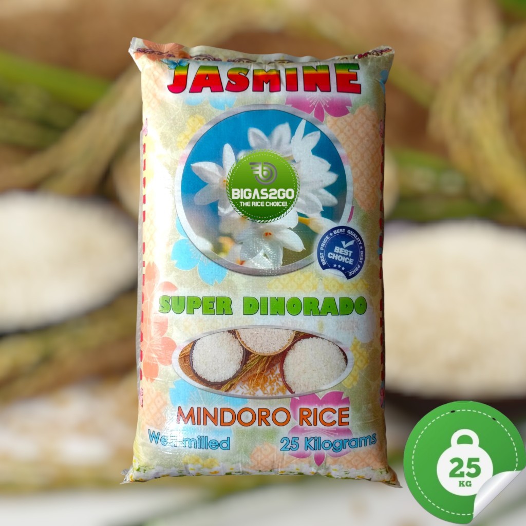 BIGAS2GO Jasmine Super Dinorado Mindoro Rice 25kg | Premium, Aromatic ...